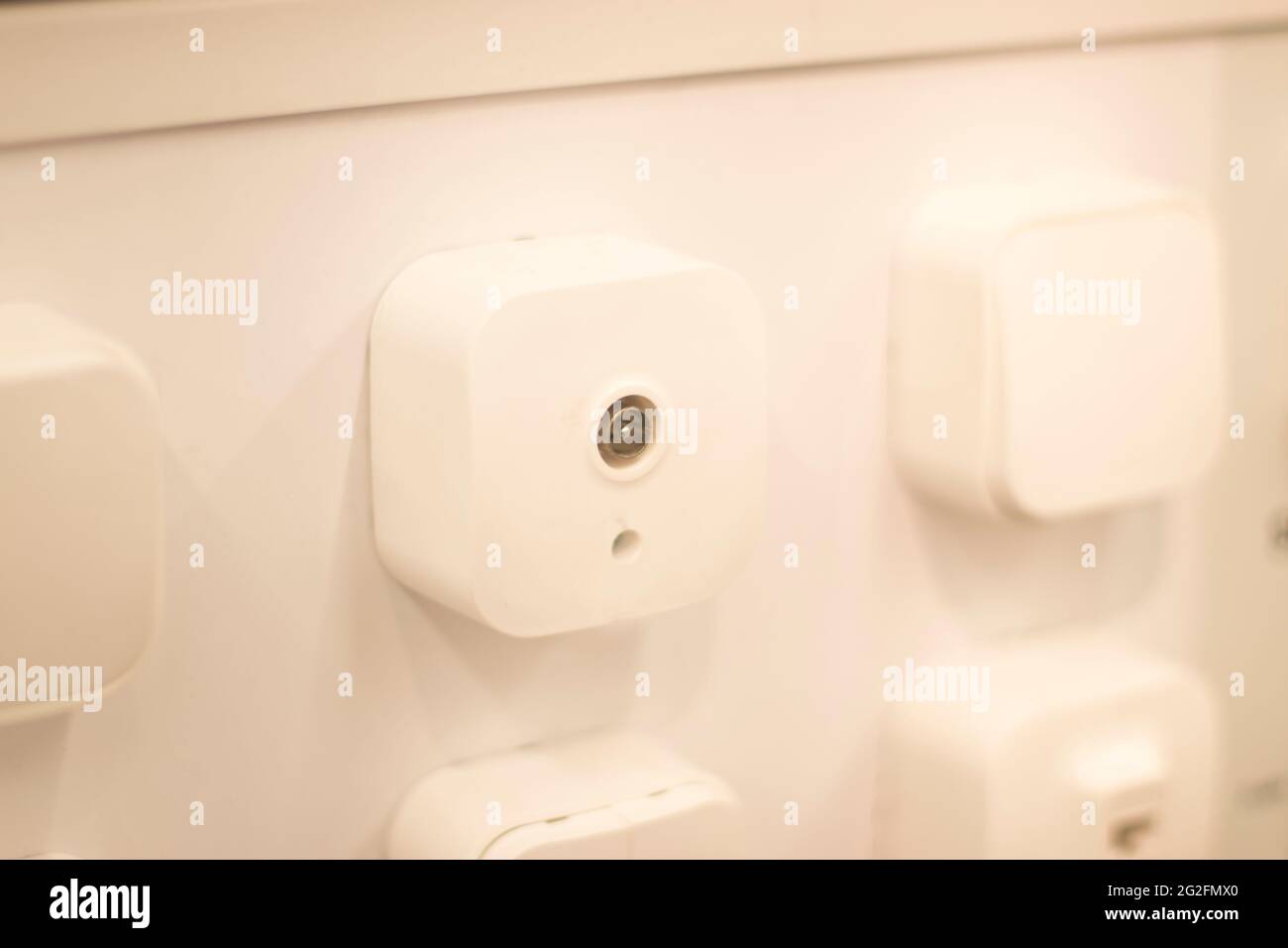 Store socket and switch display of productrs on sale on wall ...