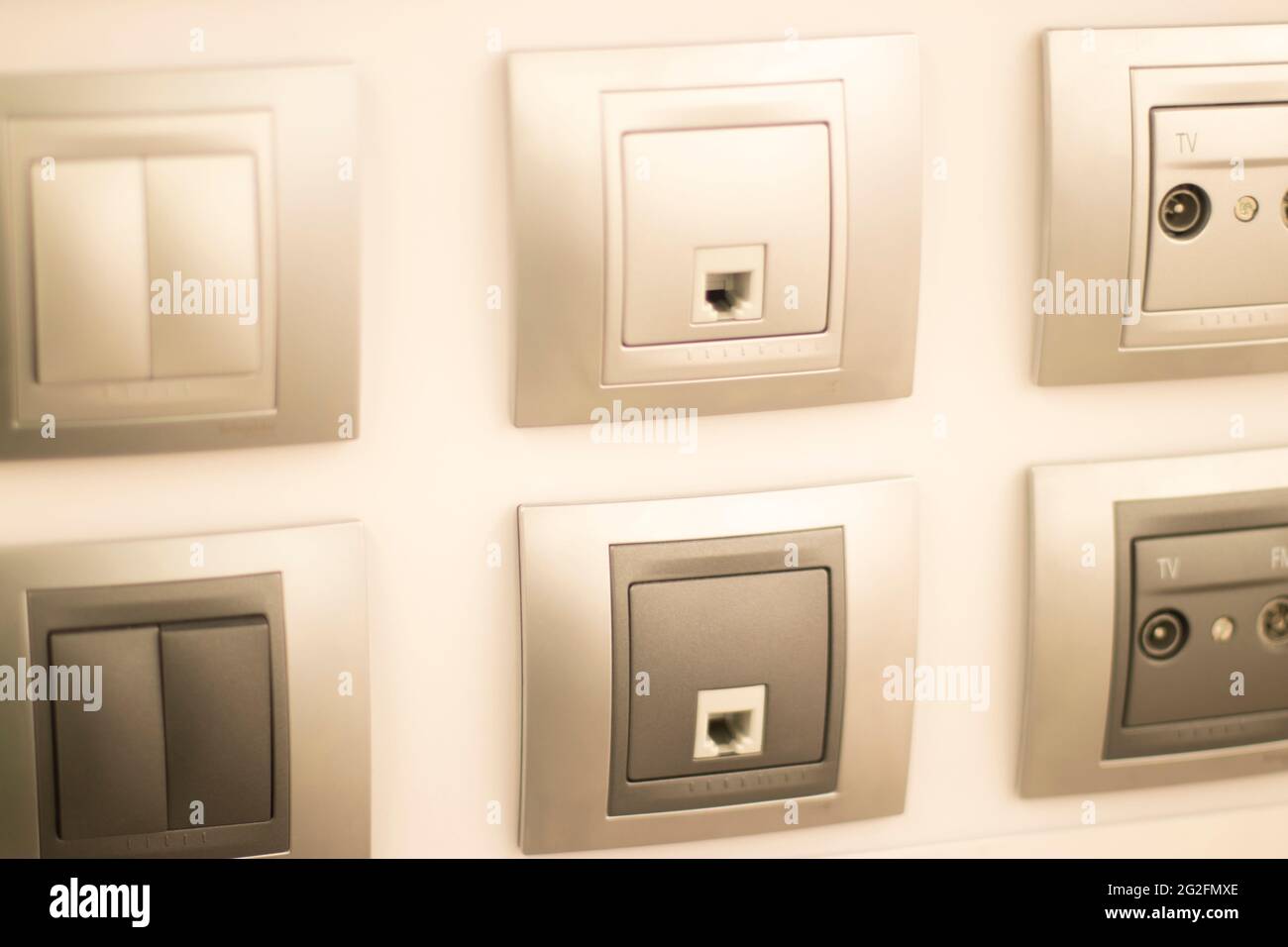 Store socket and switch display of productrs on sale on wall ...