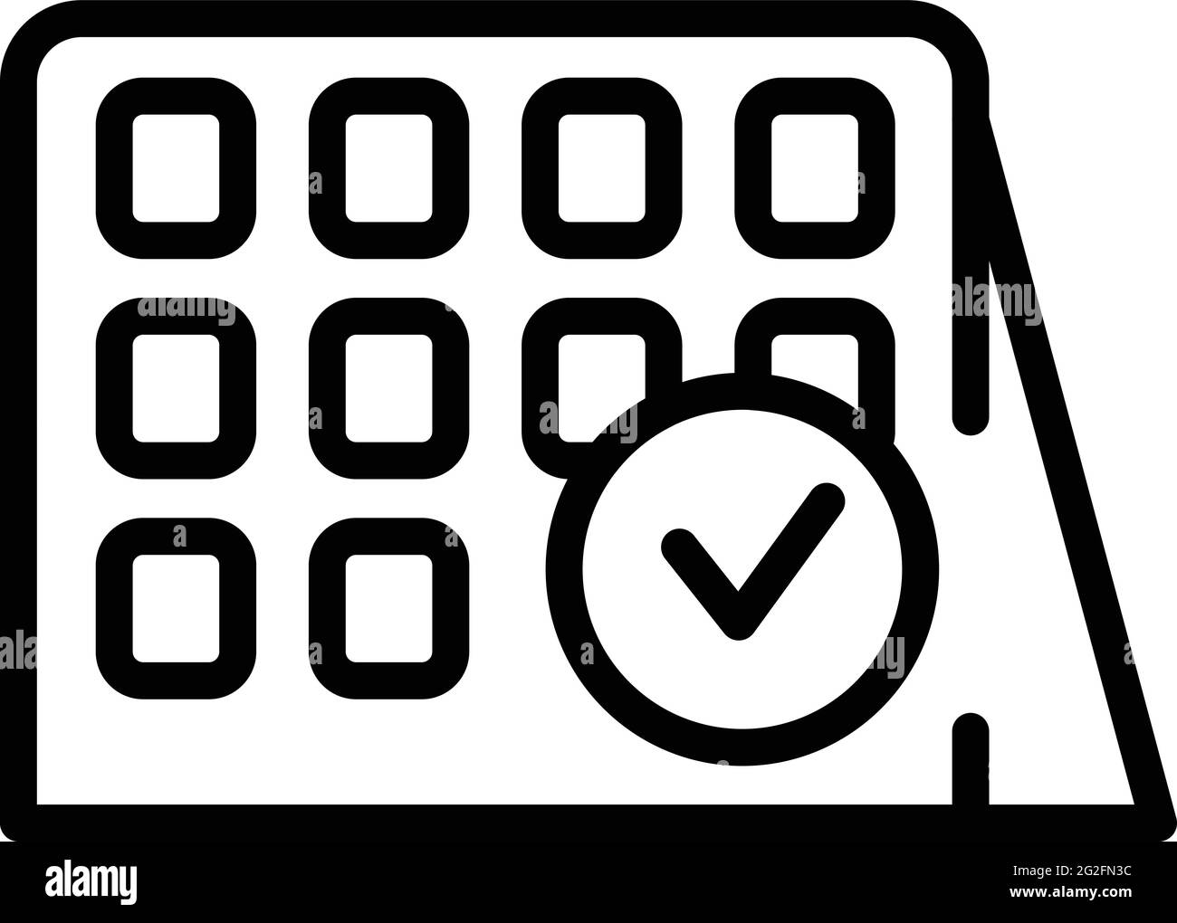 Event planner employee icon. Outline Event planner employee vector icon ...
