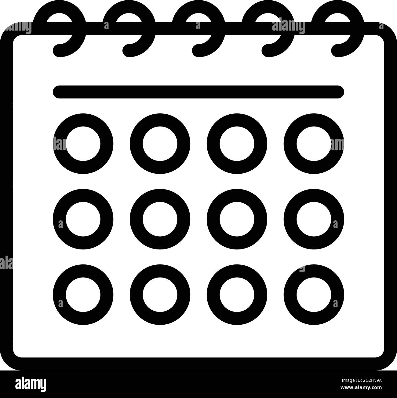 Event planner invite icon. Outline Event planner invite vector icon for ...