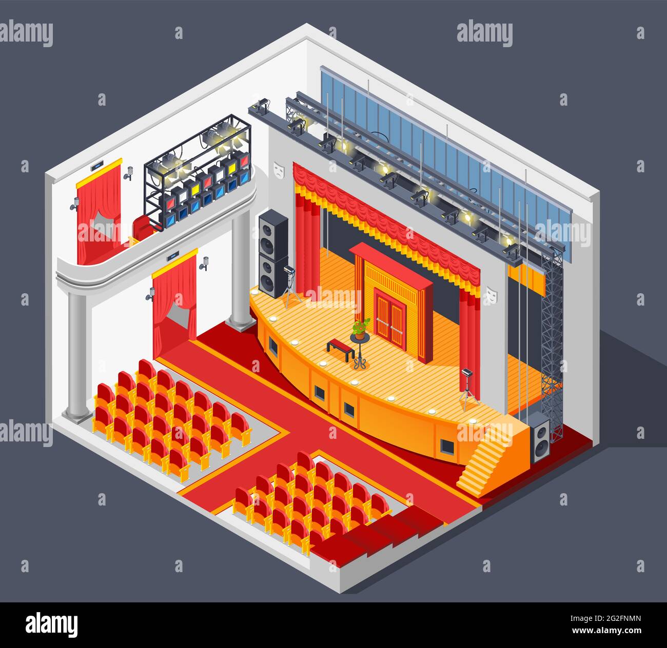Theatre Stage Vector Vectors High Resolution Stock Photography and ...