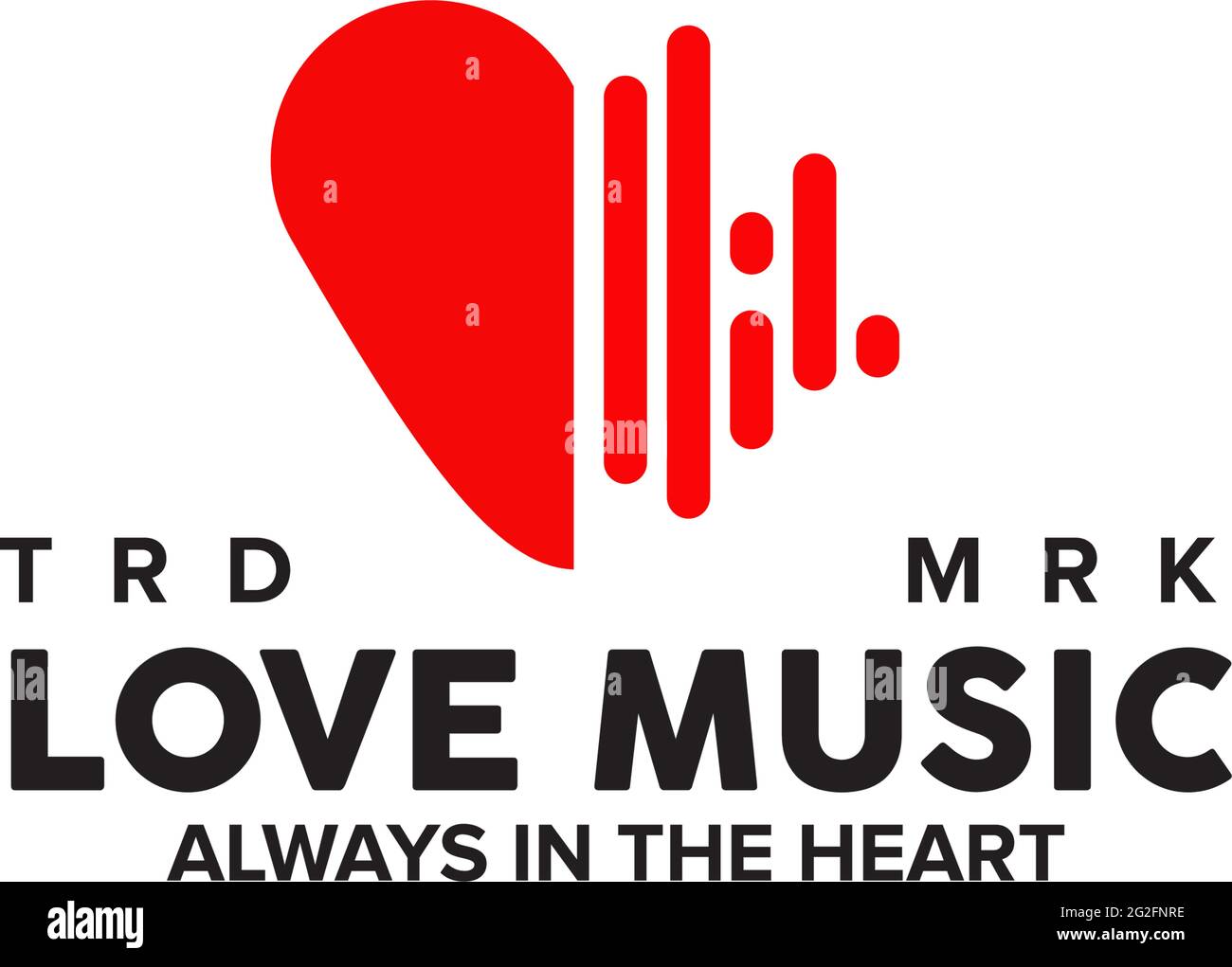 Music love logo design vector template Stock Vector Image & Art - Alamy
