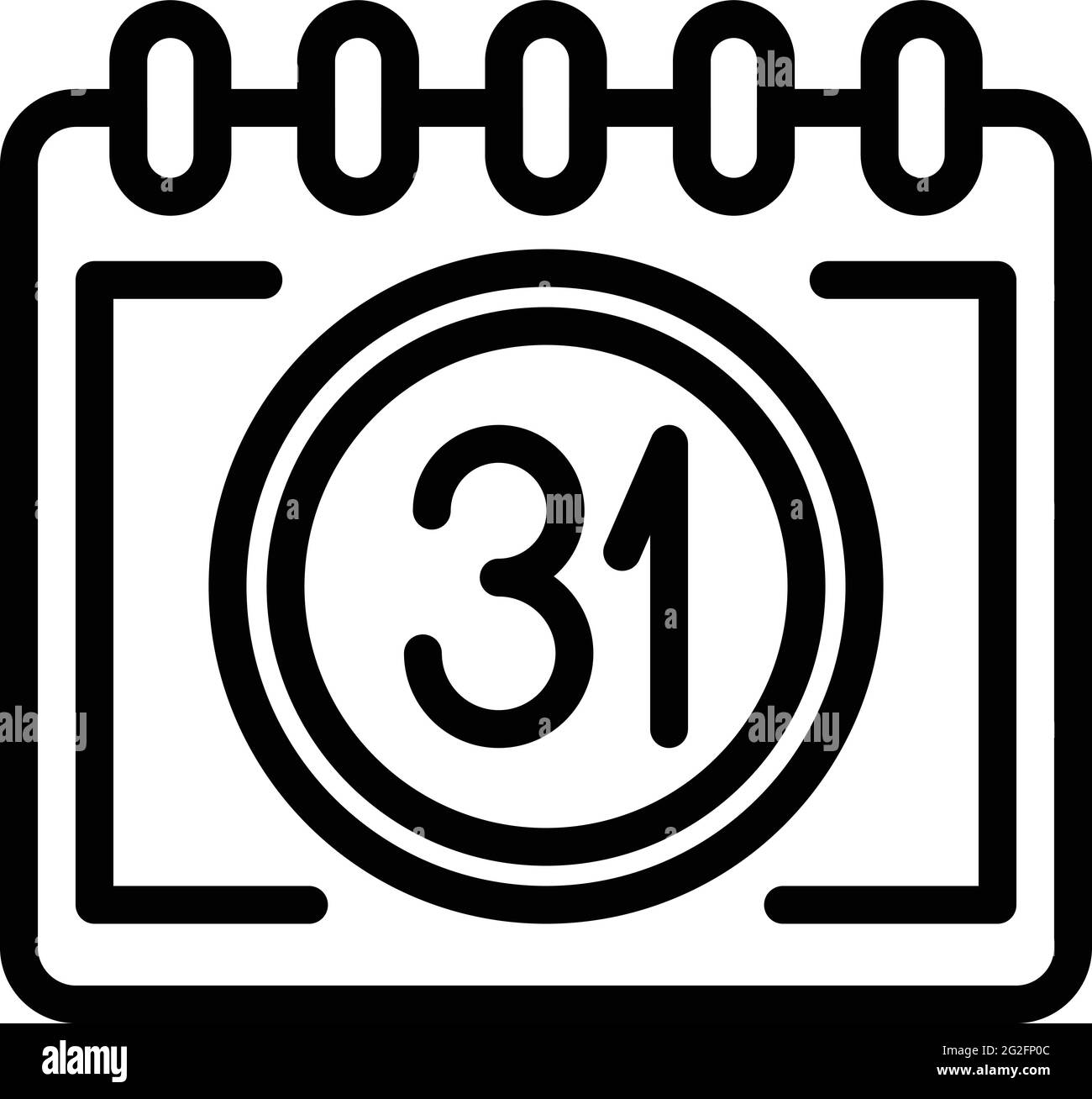 Event planner organizer icon. Outline Event planner organizer vector ...