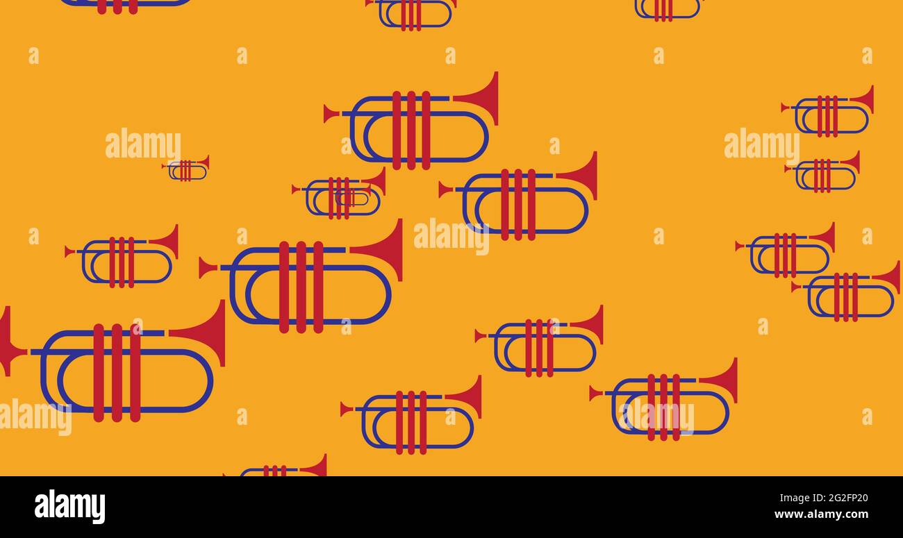 Trumpet background hi-res stock photography and images - Alamy