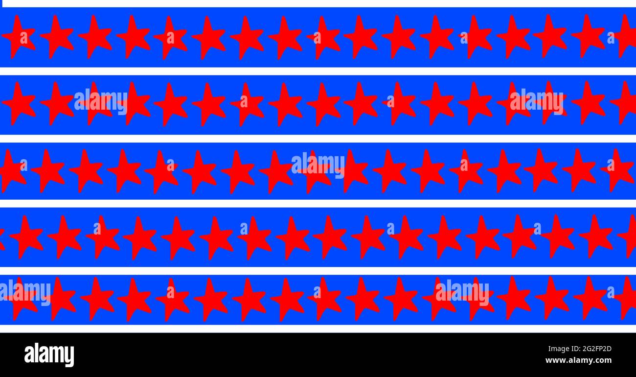 Composition of multiple rows american flag red stars and stripes on ...