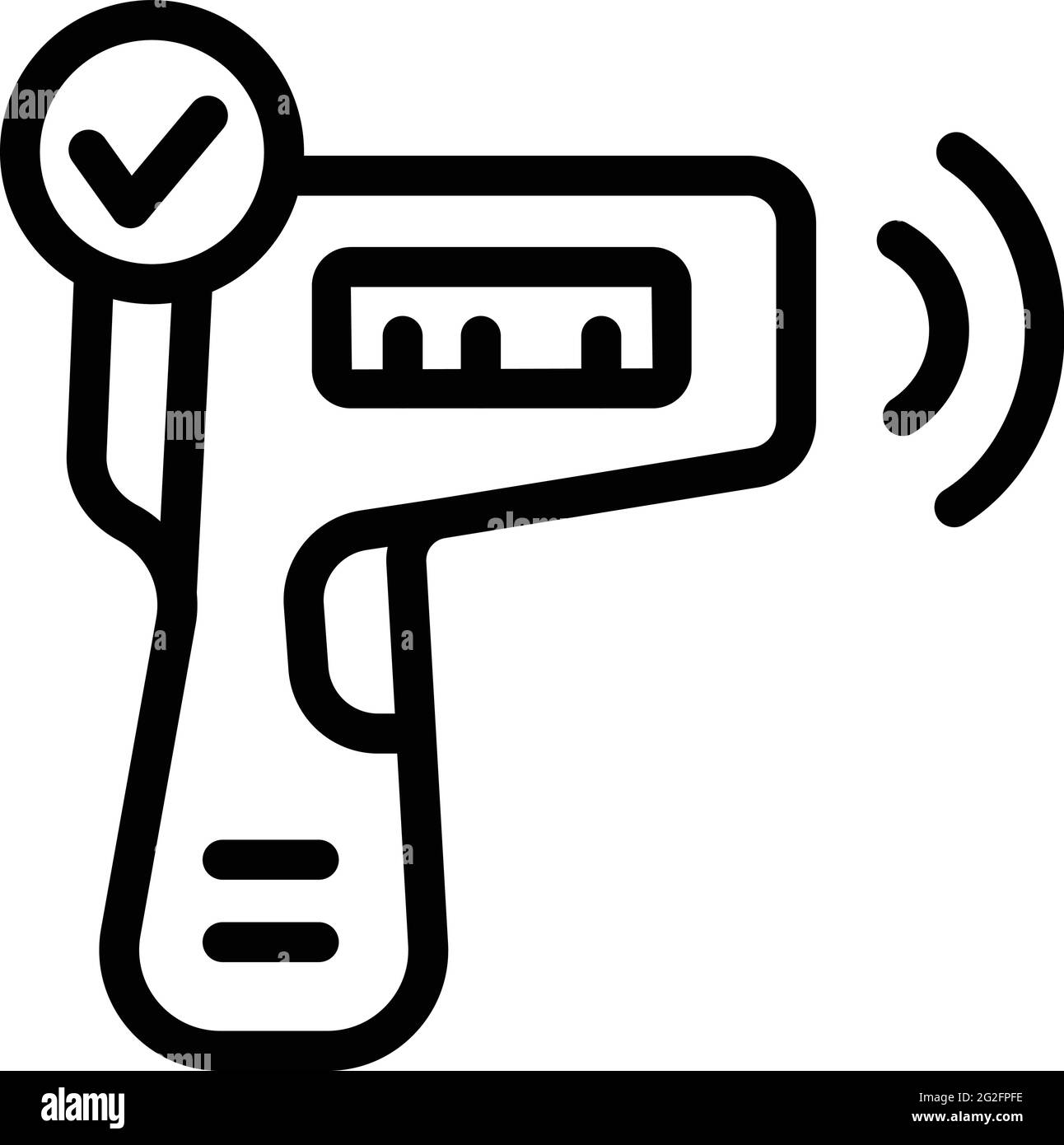 Laser Thermometer Celsius Icon Outline Laser Thermometer Celsius