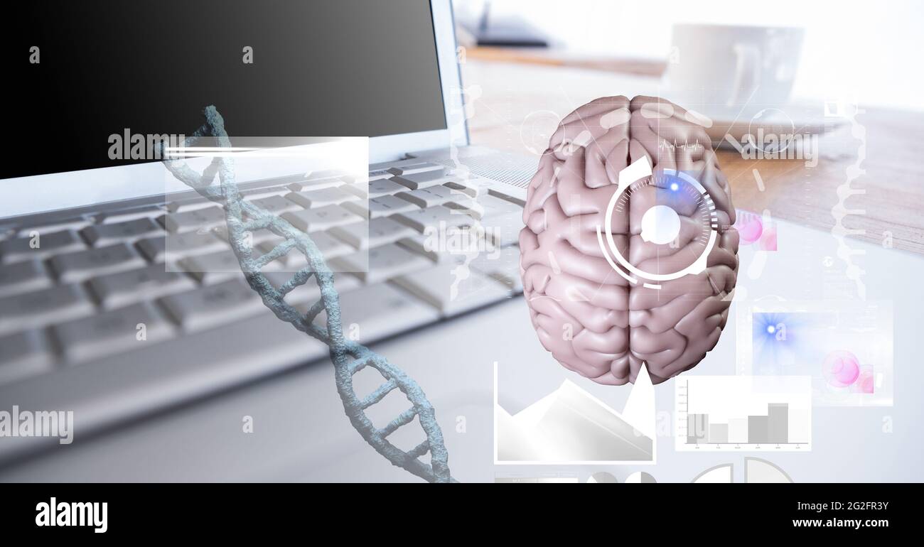 Animation brain medical data processing hi-res stock photography and ...