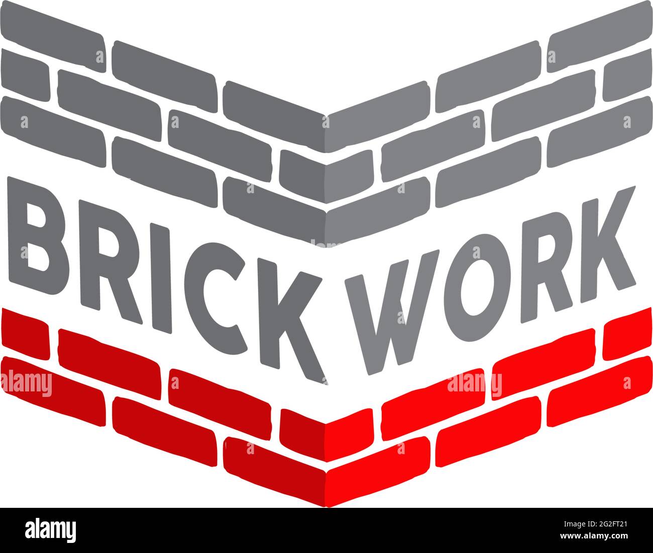 Brick work logo design vector template Stock Vector Image & Art - Alamy