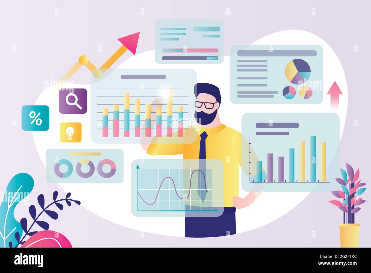 Corporate background trading infographics Stock Vector Images - Alamy