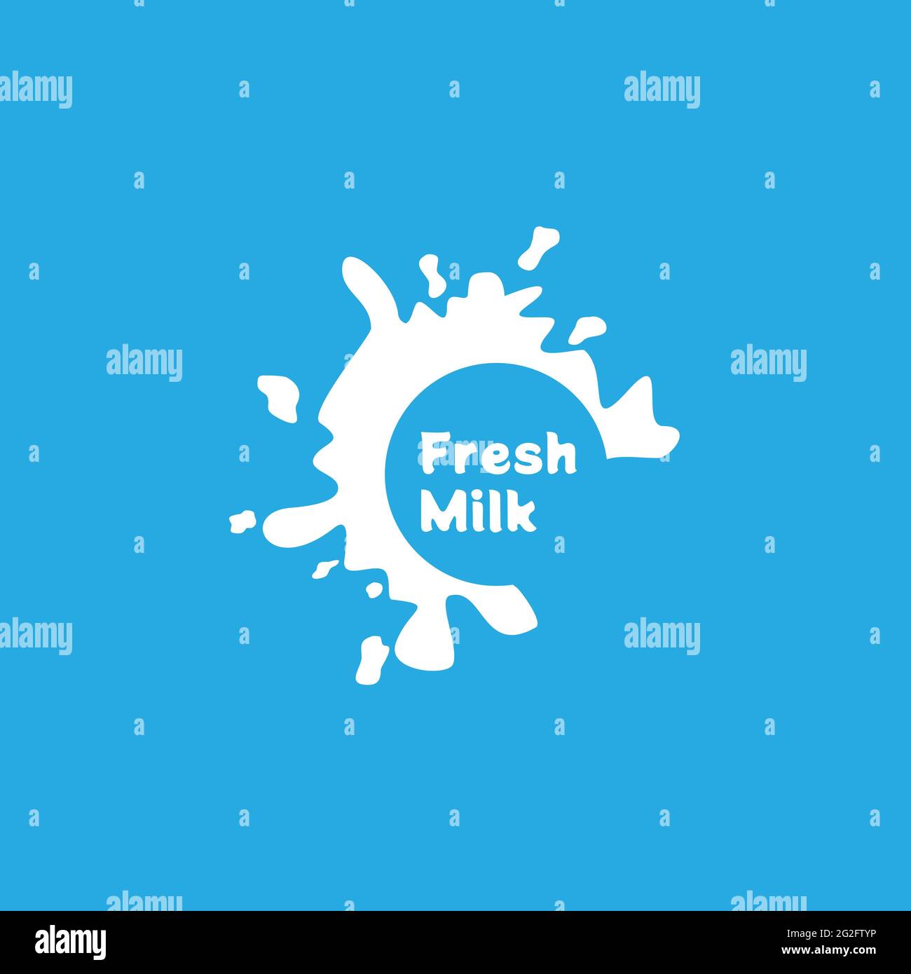 Fresh milk splash logo design vector template Stock Vector Image & Art ...