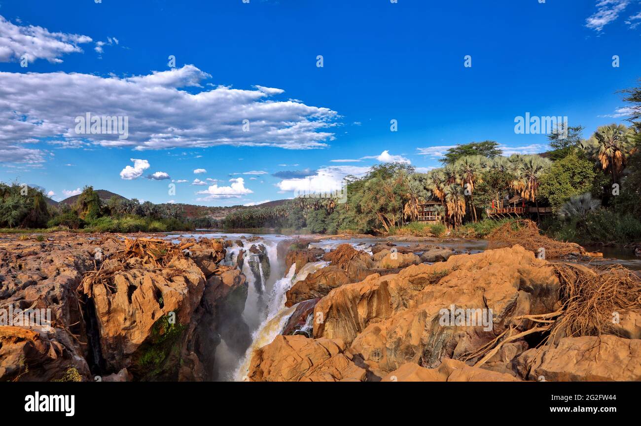 Epupa Falls, Namibia, near the border of Angola Stock Photo - Alamy