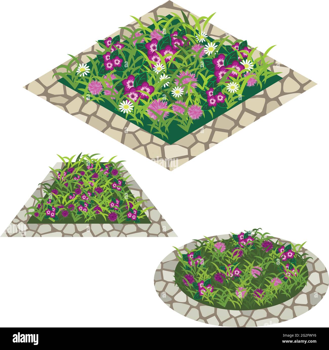 Farm house on green grass Stock Vector Images - Alamy