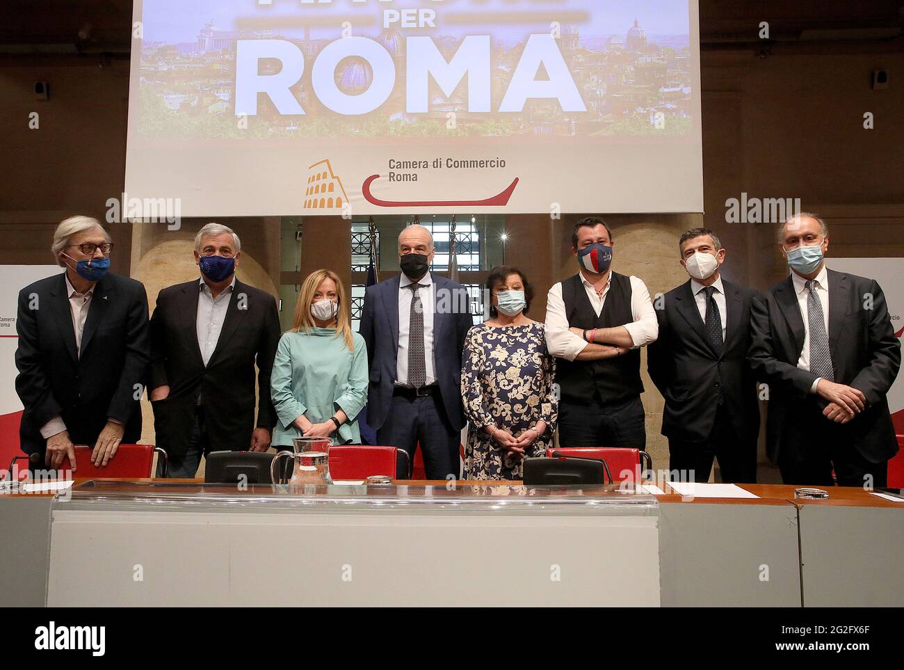 Rome, Italy. 11th June, 2021. Rome, Presentation of the center-right ...