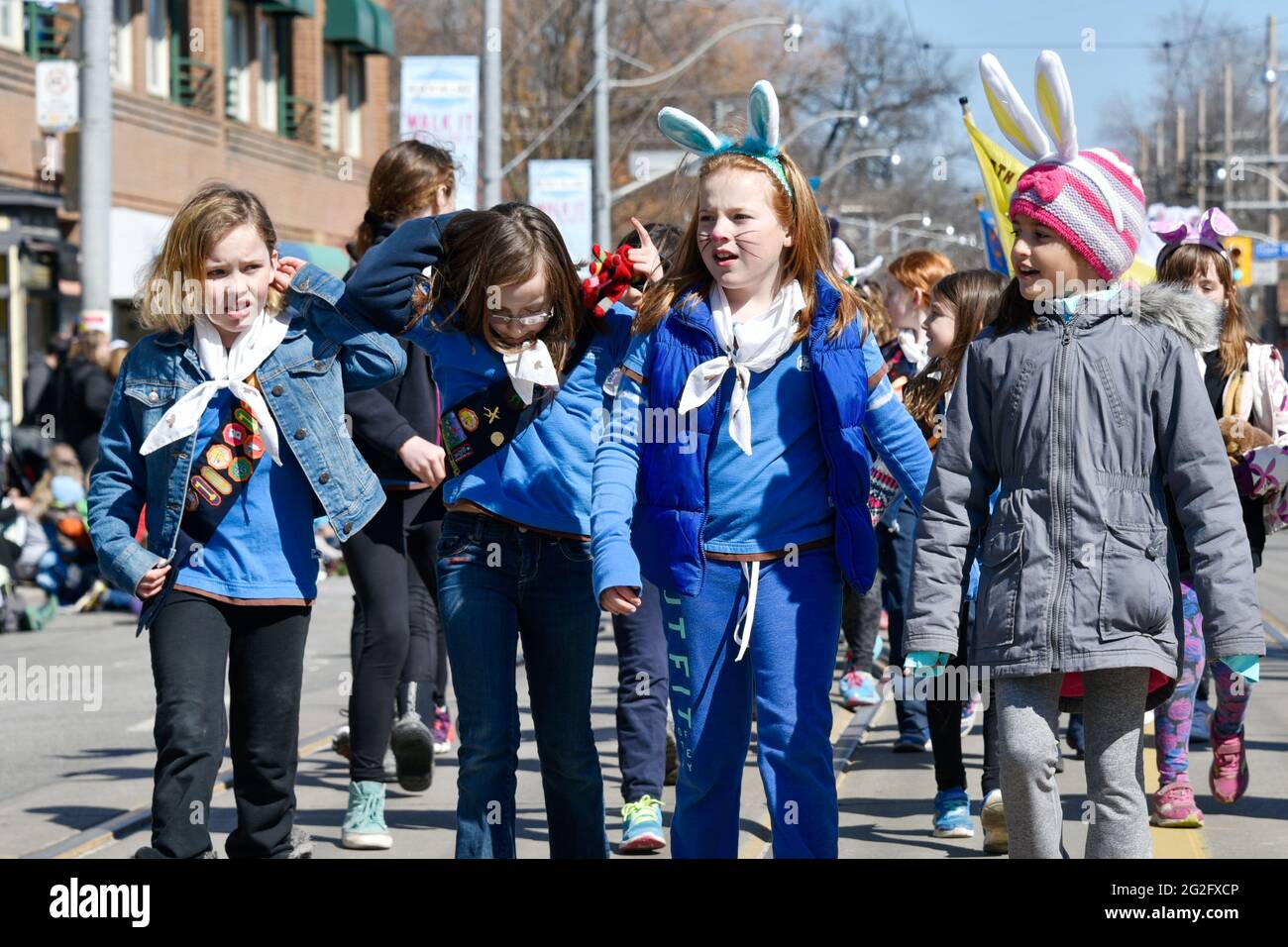 Lions Club Easter parade, celebrating 50th anniversary: Kids wearing ...