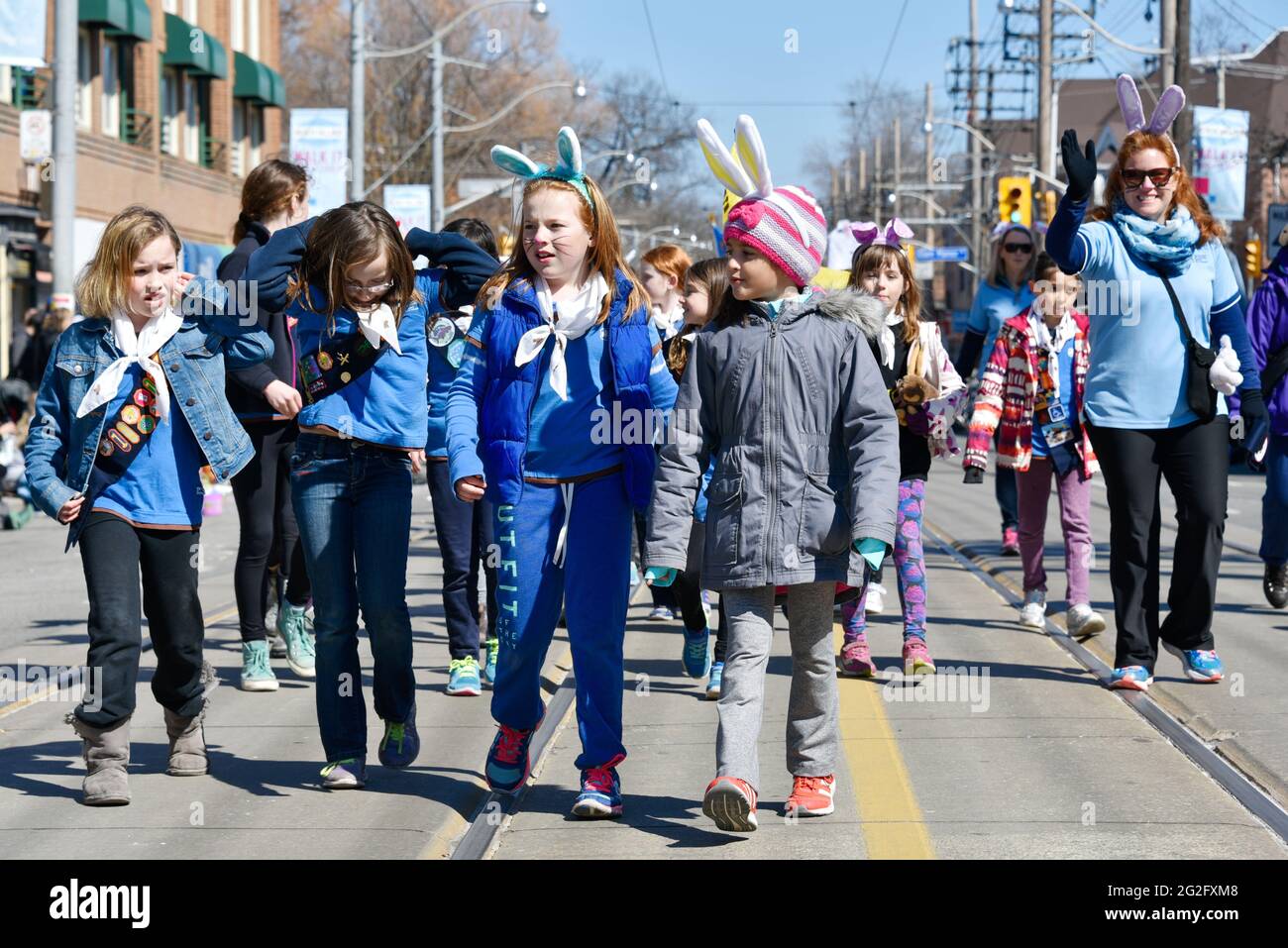 Lions Club Easter parade, celebrating 50th anniversary: Kids wearing ...
