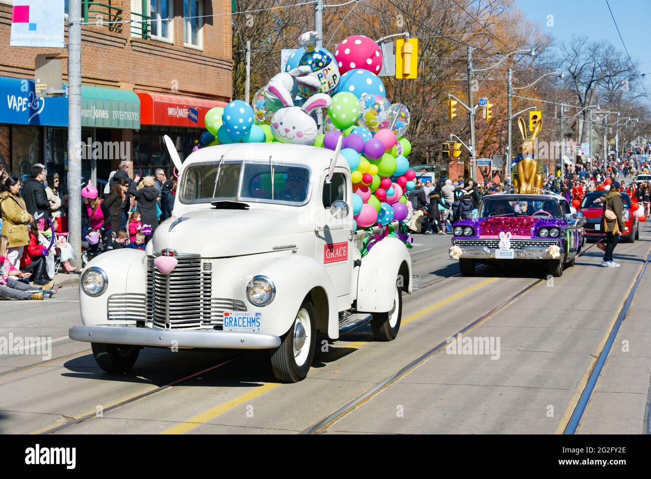 Toronto 2016 Beaches Lions Club Easter Parade: Vintage cars. The parade ...