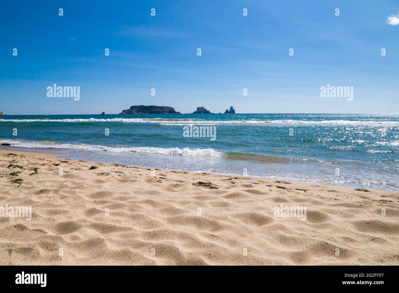 Beautiful scenery of Costa Brava in Girona, Catalonia, Spain Stock ...