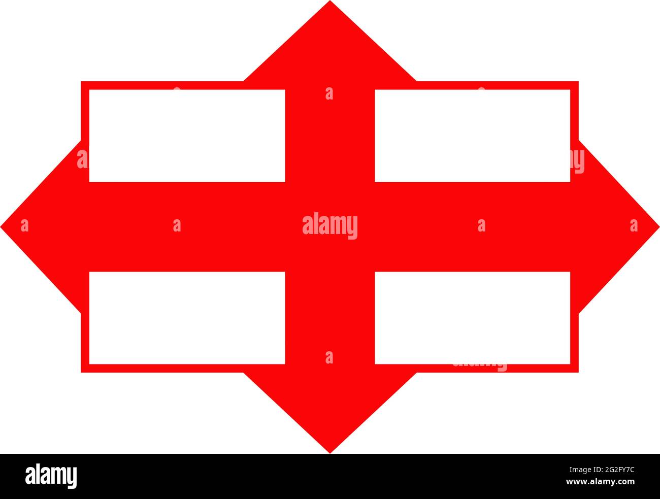 United Kingdom England flag logo design vector template Stock Vector ...