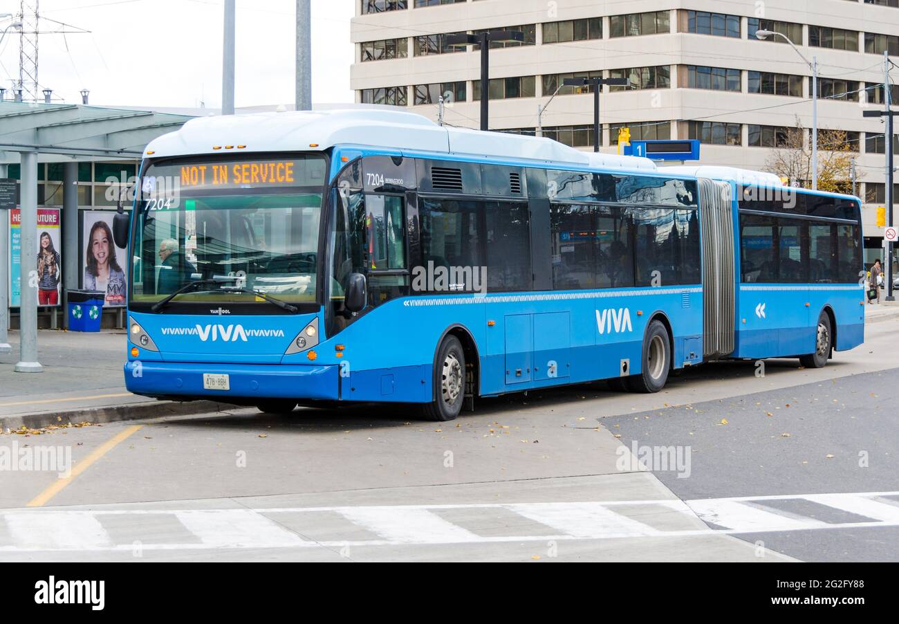 Viva is a bus rapid transit service operating in York Region in ...