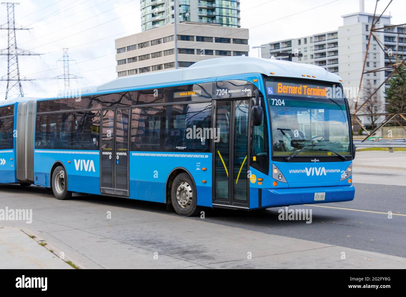 Viva is a bus rapid transit service operating in York Region in ...