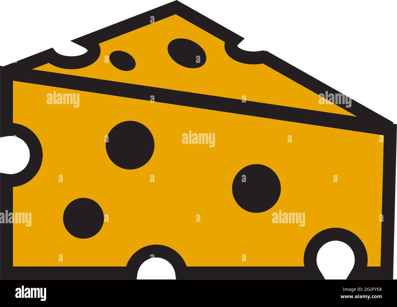 Cheese slice logo design vector template Stock Vector Image & Art - Alamy