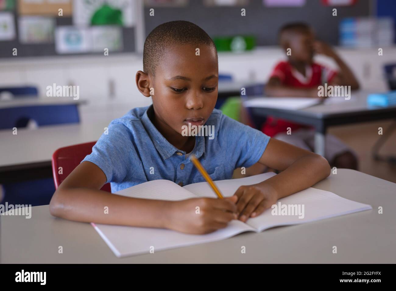 Black High School Kids Studying