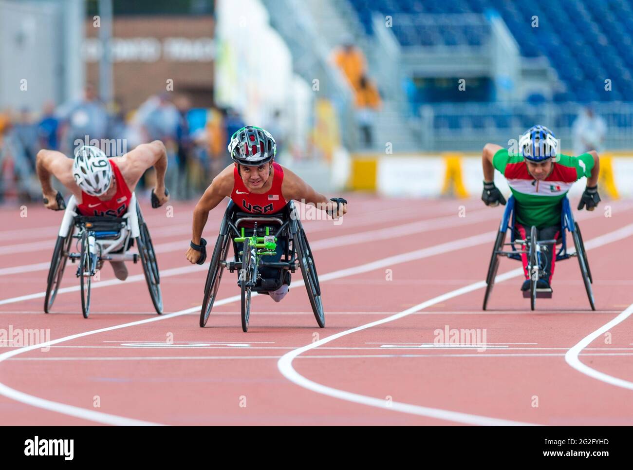 Raymond Martin from the USA (center) wins the Gold medal in the Men's ...