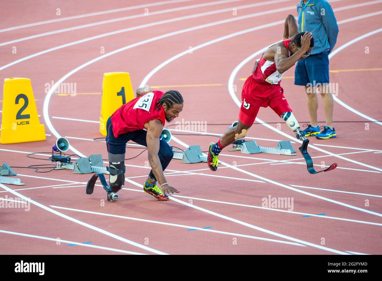 Shaquille Vance sets new Parapan Am Record and wins Gold Medal in Men's 100m T42 Final during ...