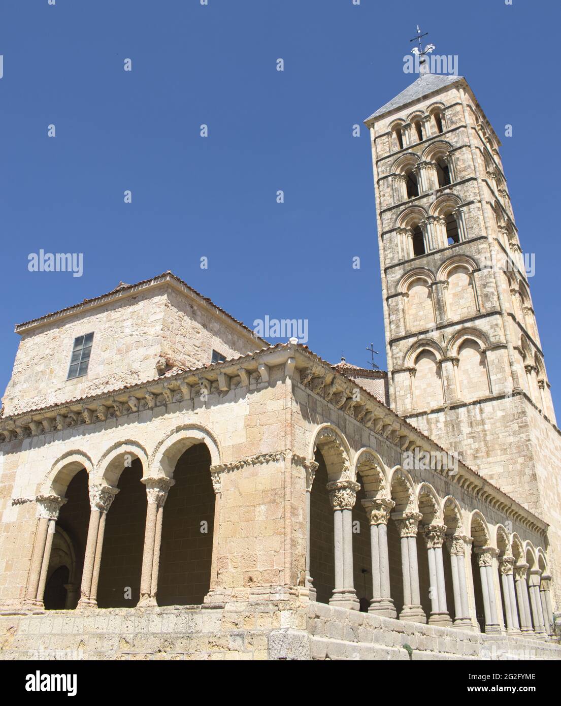 Church of San Esteban in the city of Segovia, Spain Stock Photo - Alamy