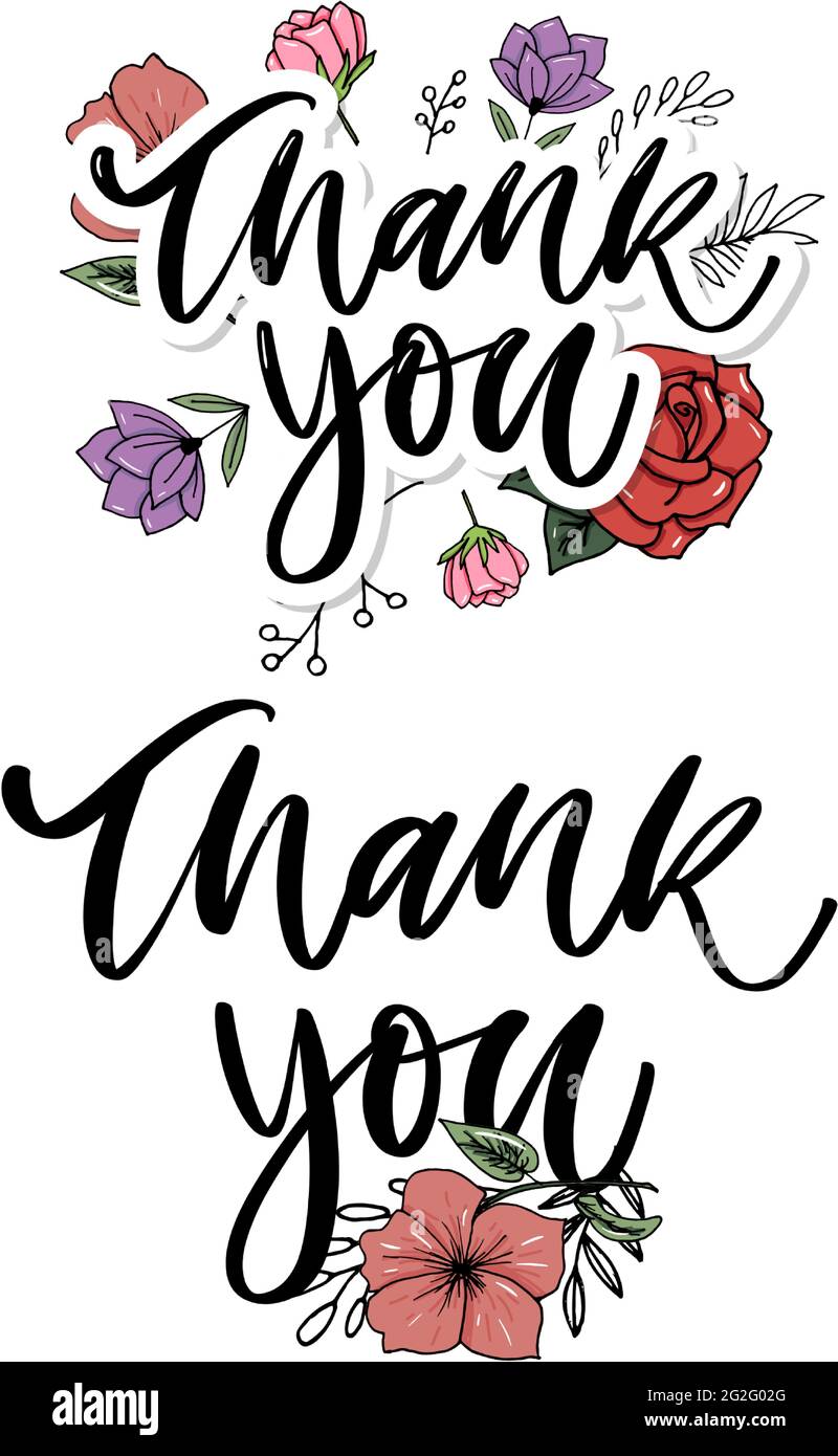 thank you Slogan print for textile t-shirt vector Stock Vector Image ...