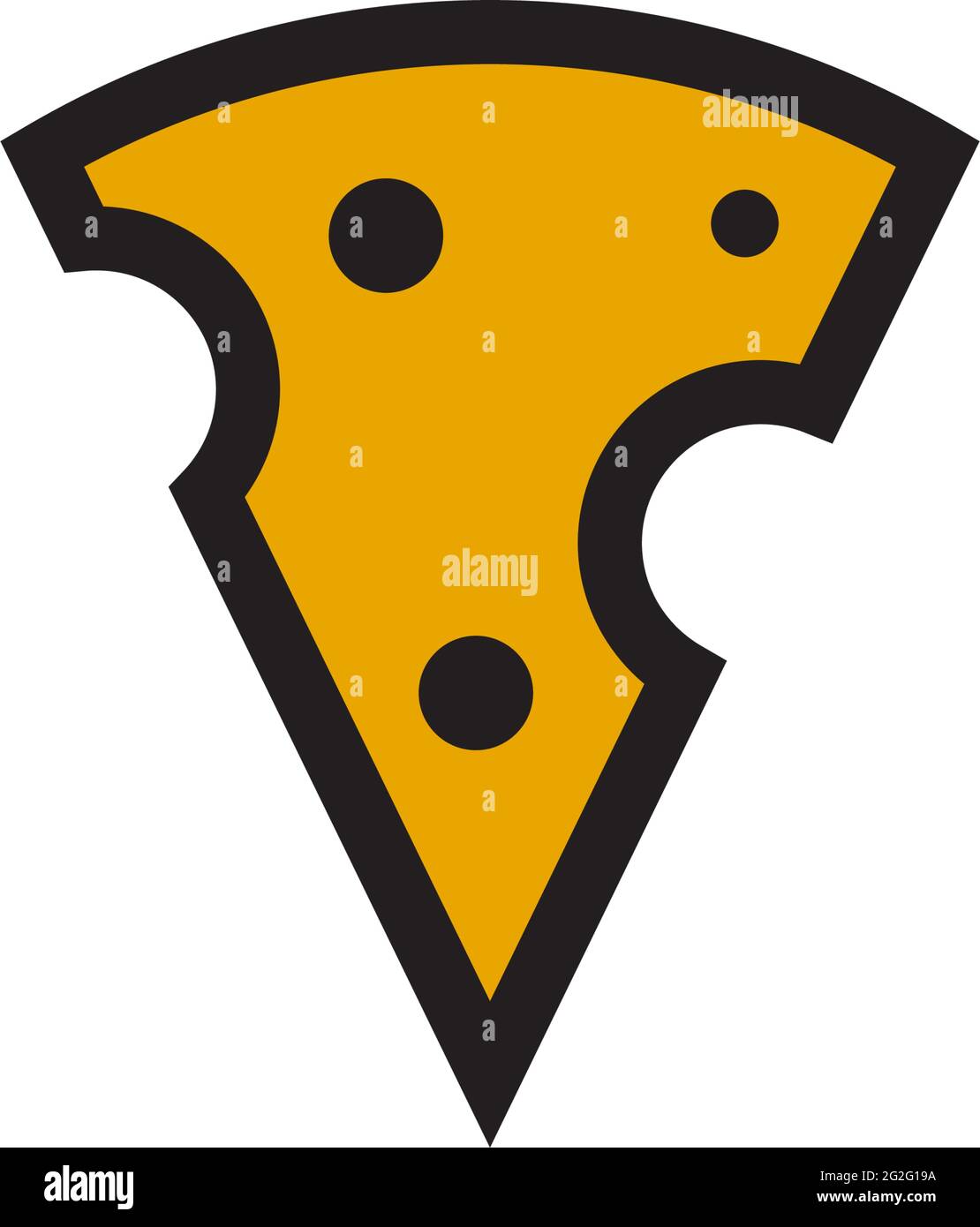 Cheese slice logo design vector template Stock Vector Image & Art - Alamy