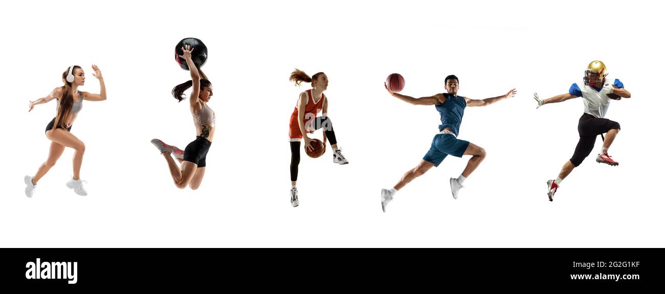 Professional sportsman during game playing in action and motion Stock ...