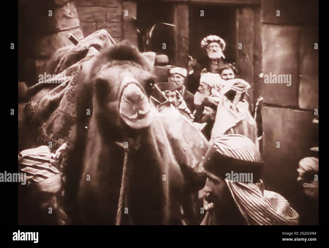 Vintage still of ancient Babylon life from the early 1900s movie ...