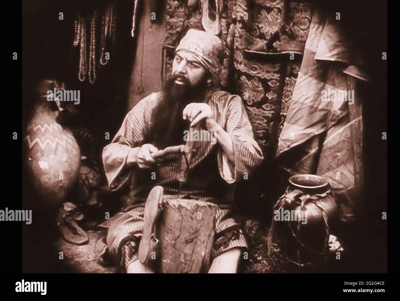 Vintage still of ancient Babylon life from the early 1900s movie ...