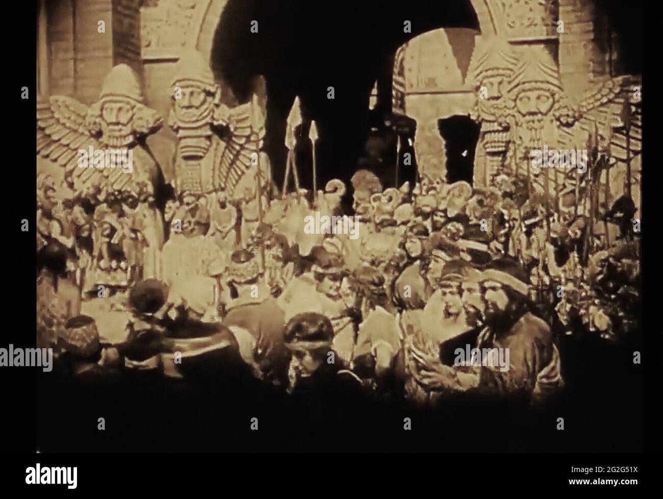 Vintage still of ancient Babylon life from the early 1900s movie ...