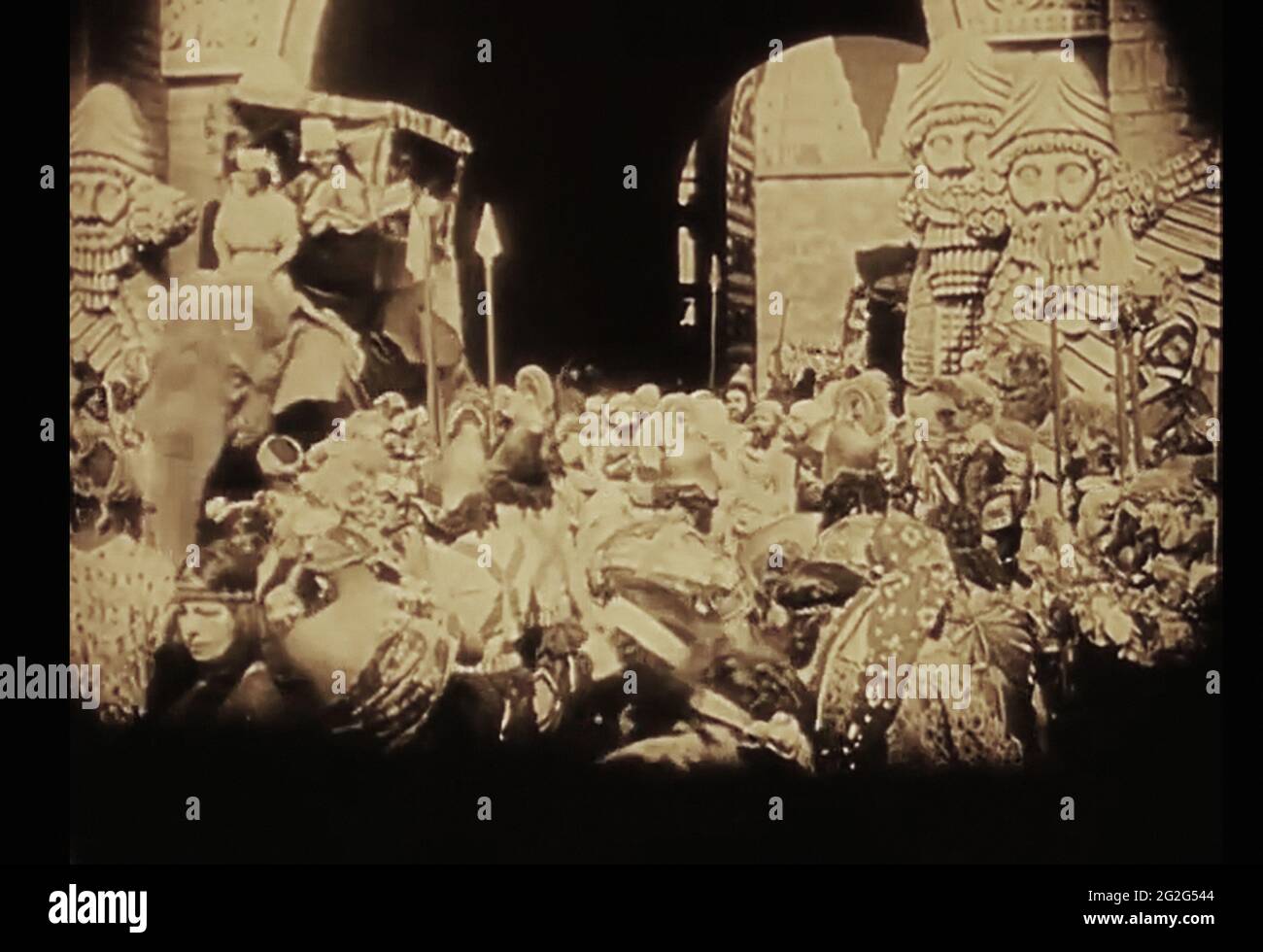 Vintage still of ancient Babylon life from the early 1900s movie ...