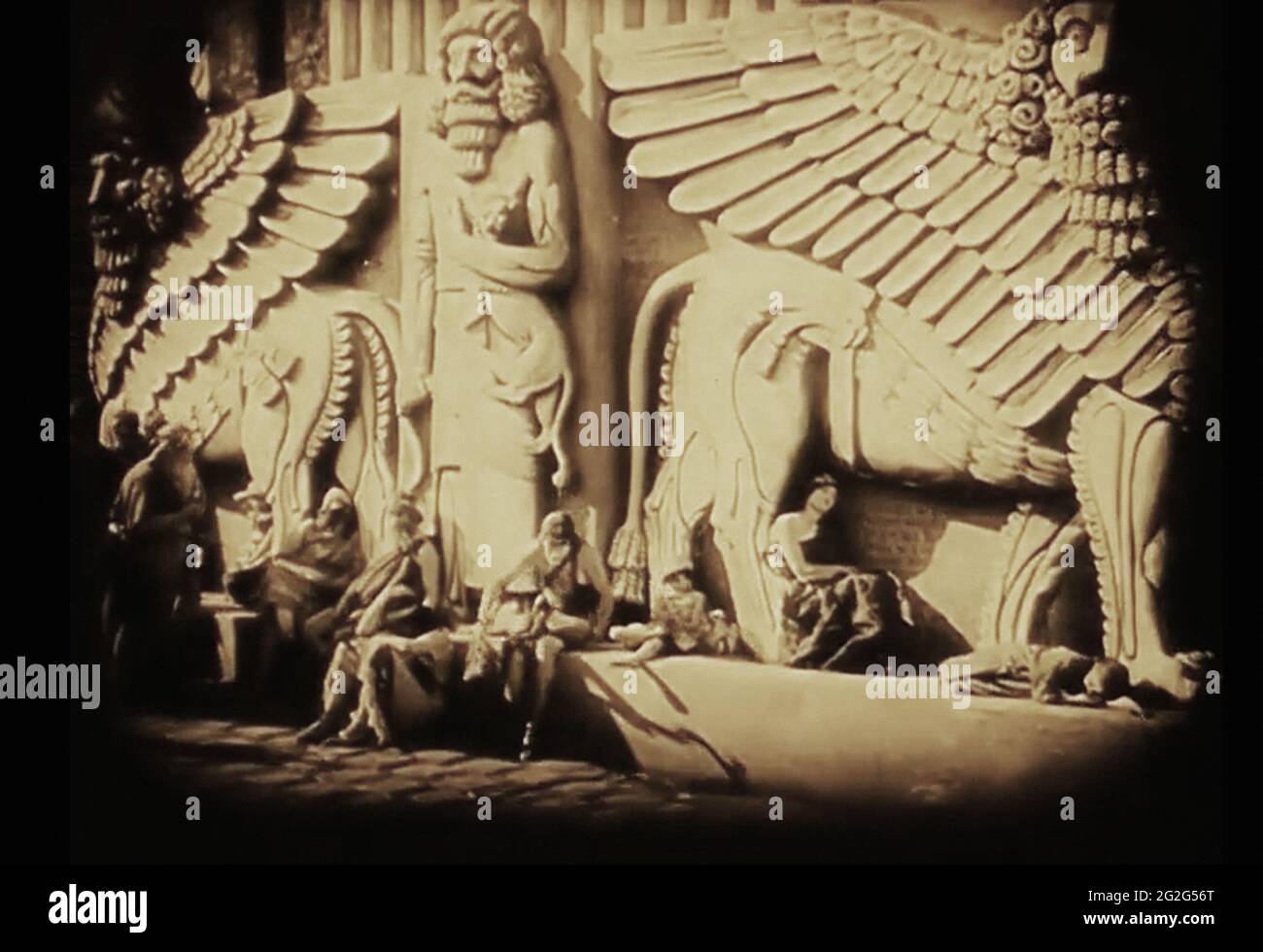 Vintage still of ancient Babylon life from the early 1900s movie ...