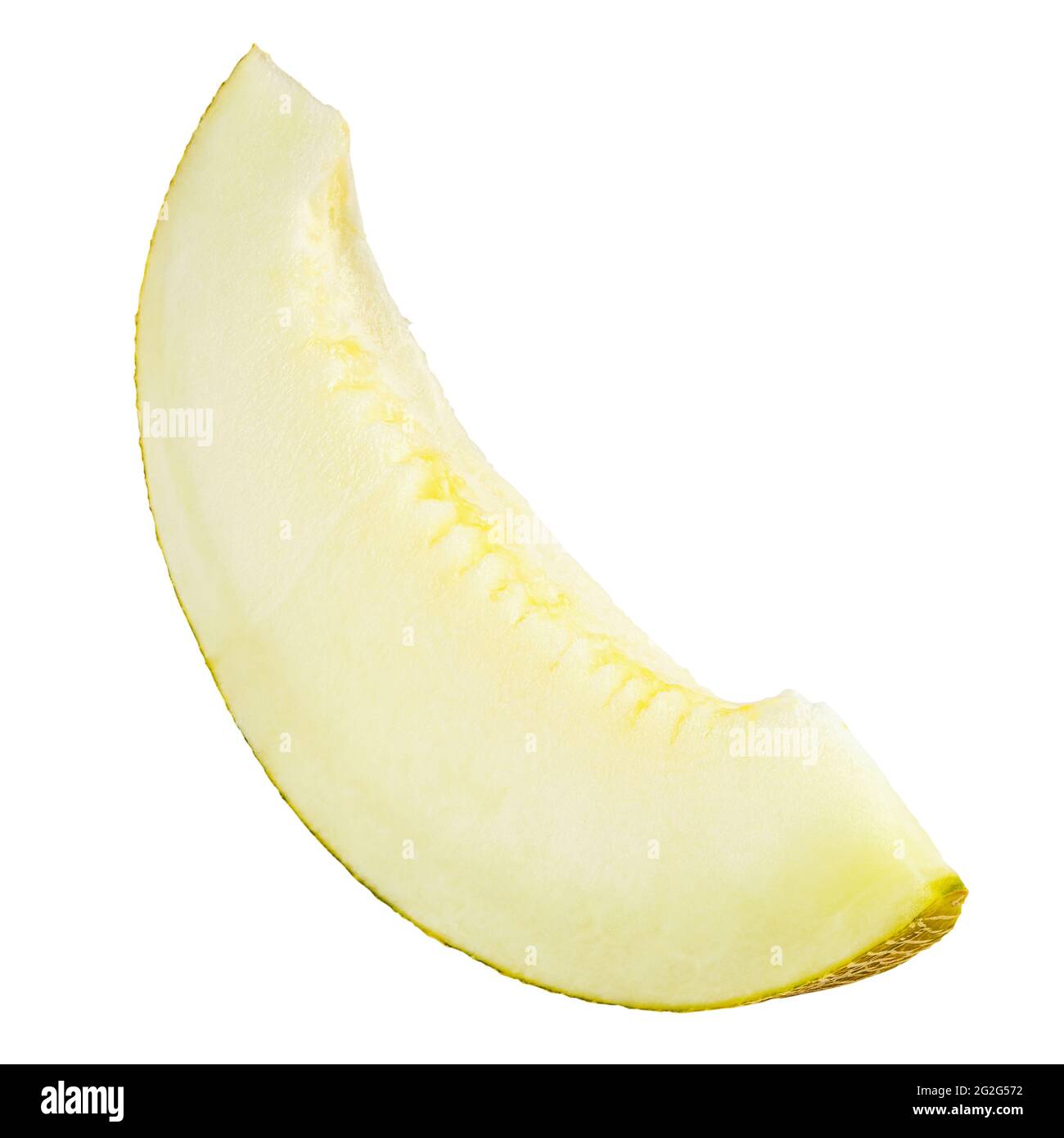 Close up view of fresh melon isolated on white background. File ...