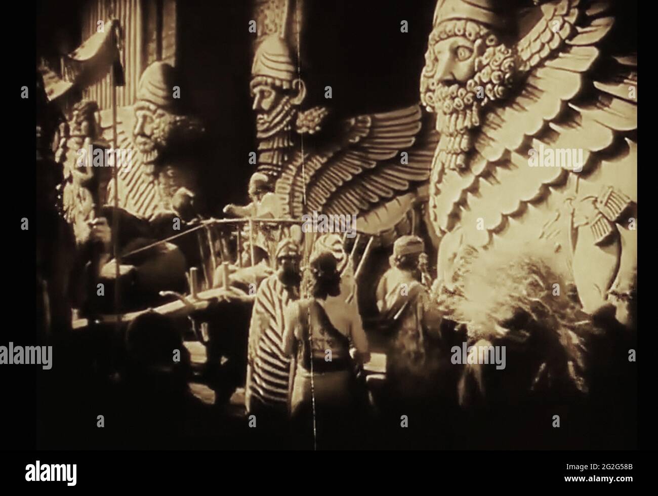 Vintage still of ancient Babylon life from the early 1900s movie ...