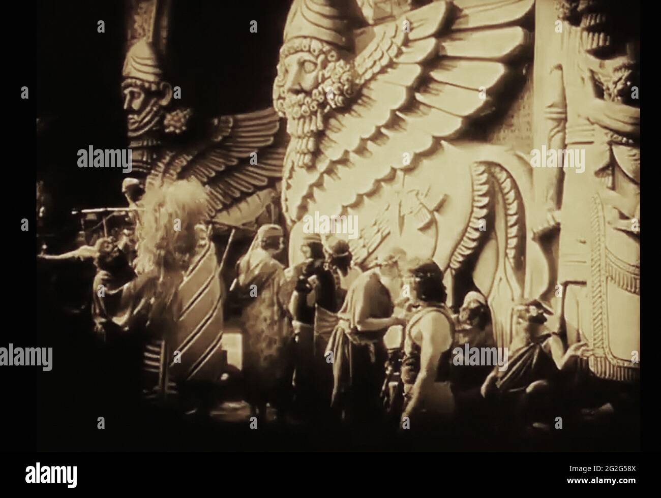 Vintage still of ancient Babylon life from the early 1900s movie ...