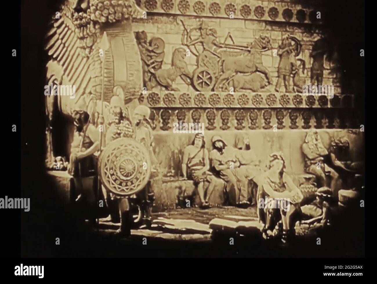 Vintage still of ancient Babylon life from the early 1900s movie ...