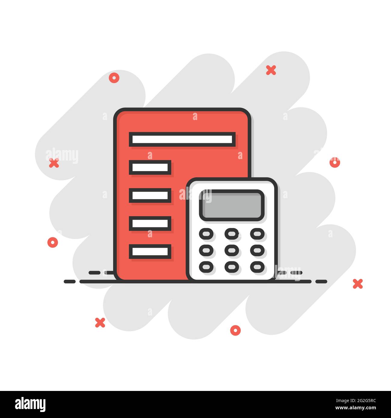 Tax payment icon in comic style. Budget invoice cartoon vector ...