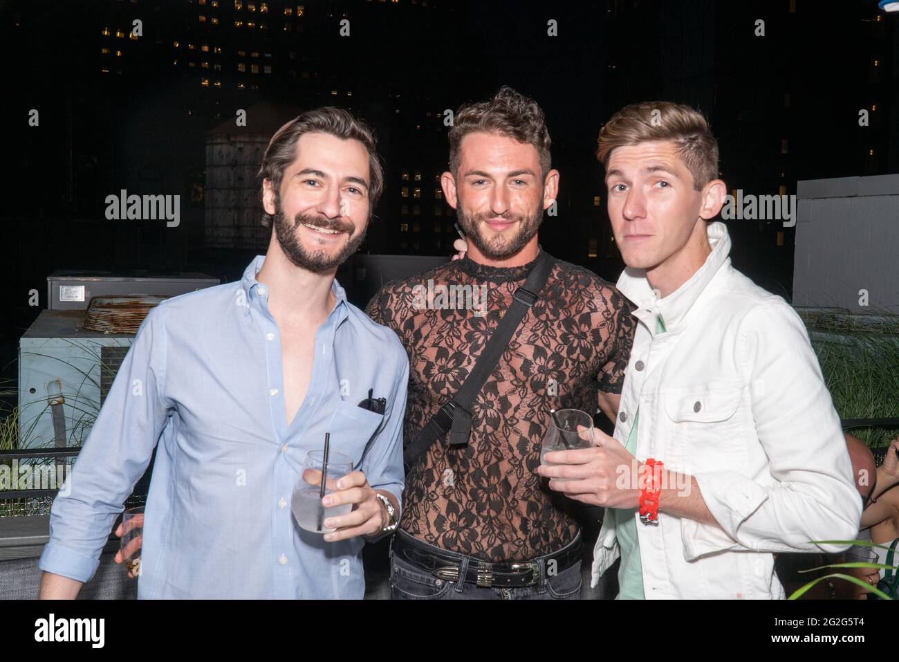 Derek Faish, Matthew Theodore Stursberg and Devin Carman attend the ...