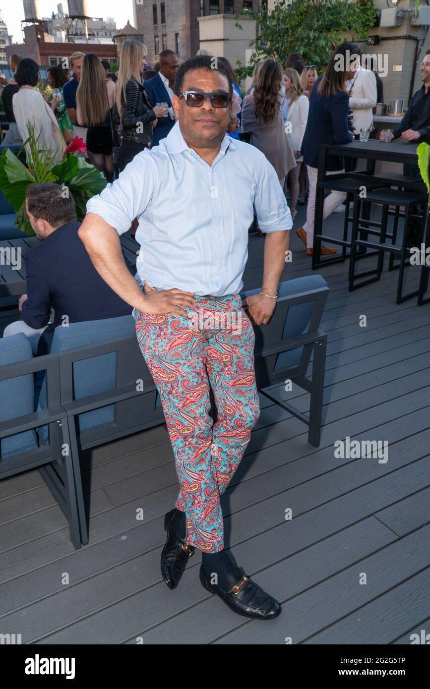 George Wayne attends the Frederick Anderson's Cocktails at Sunset and ...