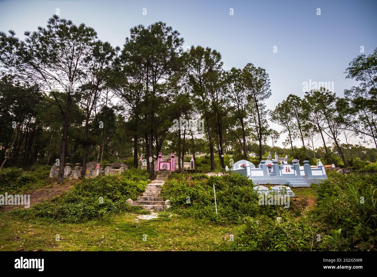 Beautiful colorful photo of Princess temple and surrounding graveyards ...