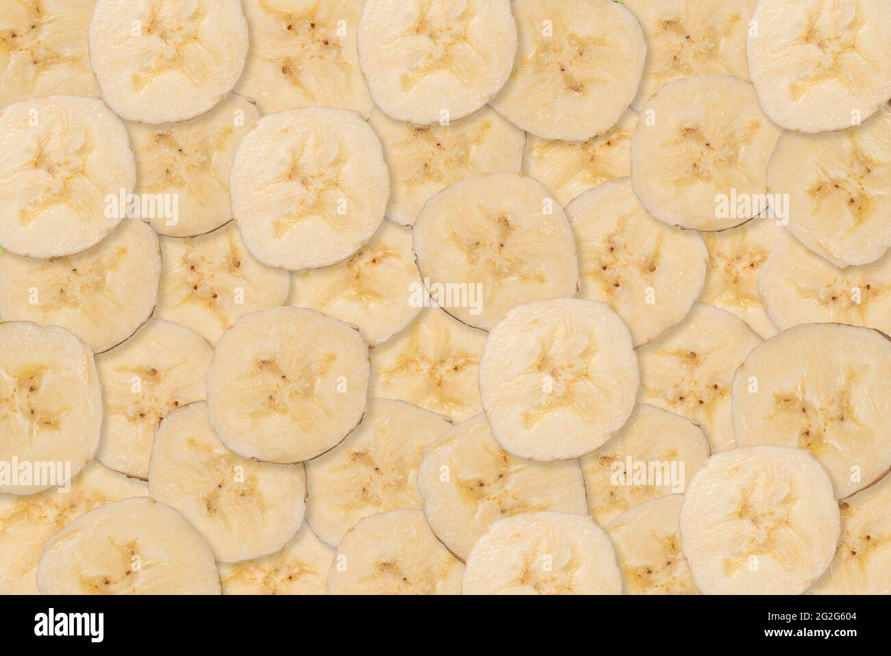 Bannana fruit slices natural juicy background Stock Photo - Alamy