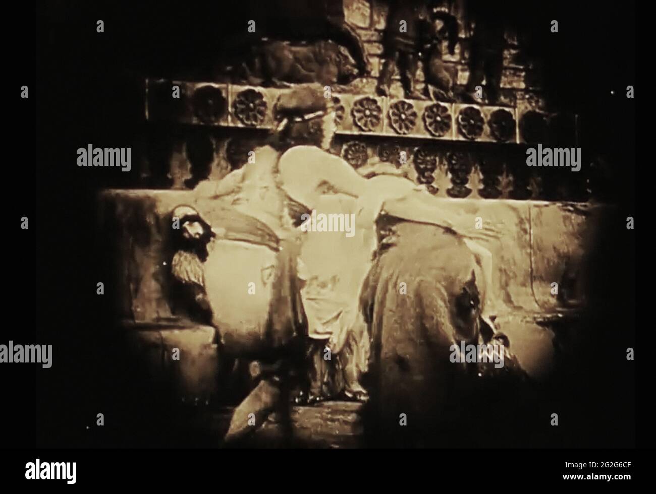 Vintage still of ancient Babylon life from the early 1900s movie ...