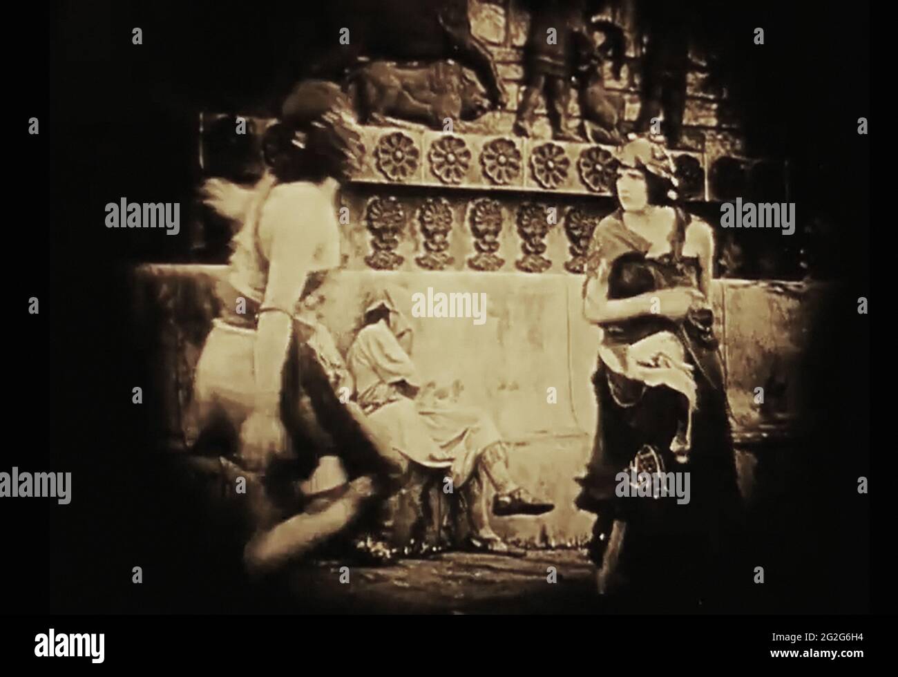 Vintage still of ancient Babylon life from the early 1900s movie ...