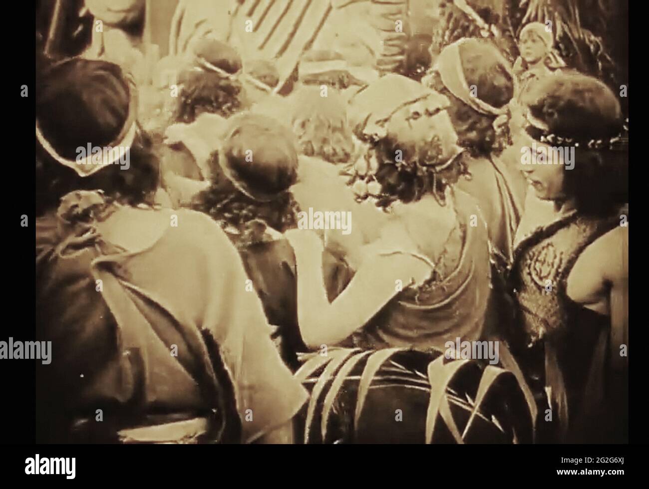Vintage still of ancient Babylon life from the early 1900s movie ...