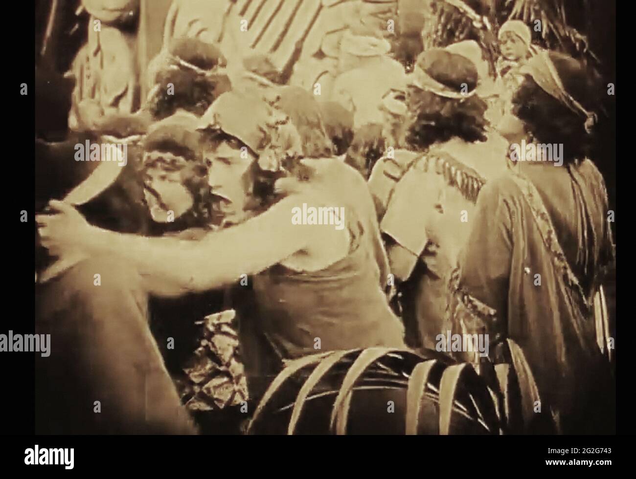 Vintage still of ancient Babylon life from the early 1900s movie ...